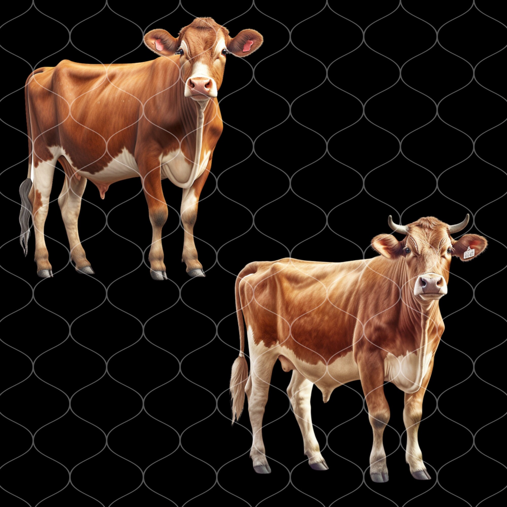 Jersey Cow Clipart, 18 PNG, Farm Animal Png, Western Png, Cow Clipart ...