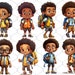 Back to School, 35 PNG, School Clipart, Back to School Children in ...
