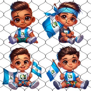 35 Chibi Cute Guatemalan Baby Boy Clipart, Guatemalan Boy Png ...