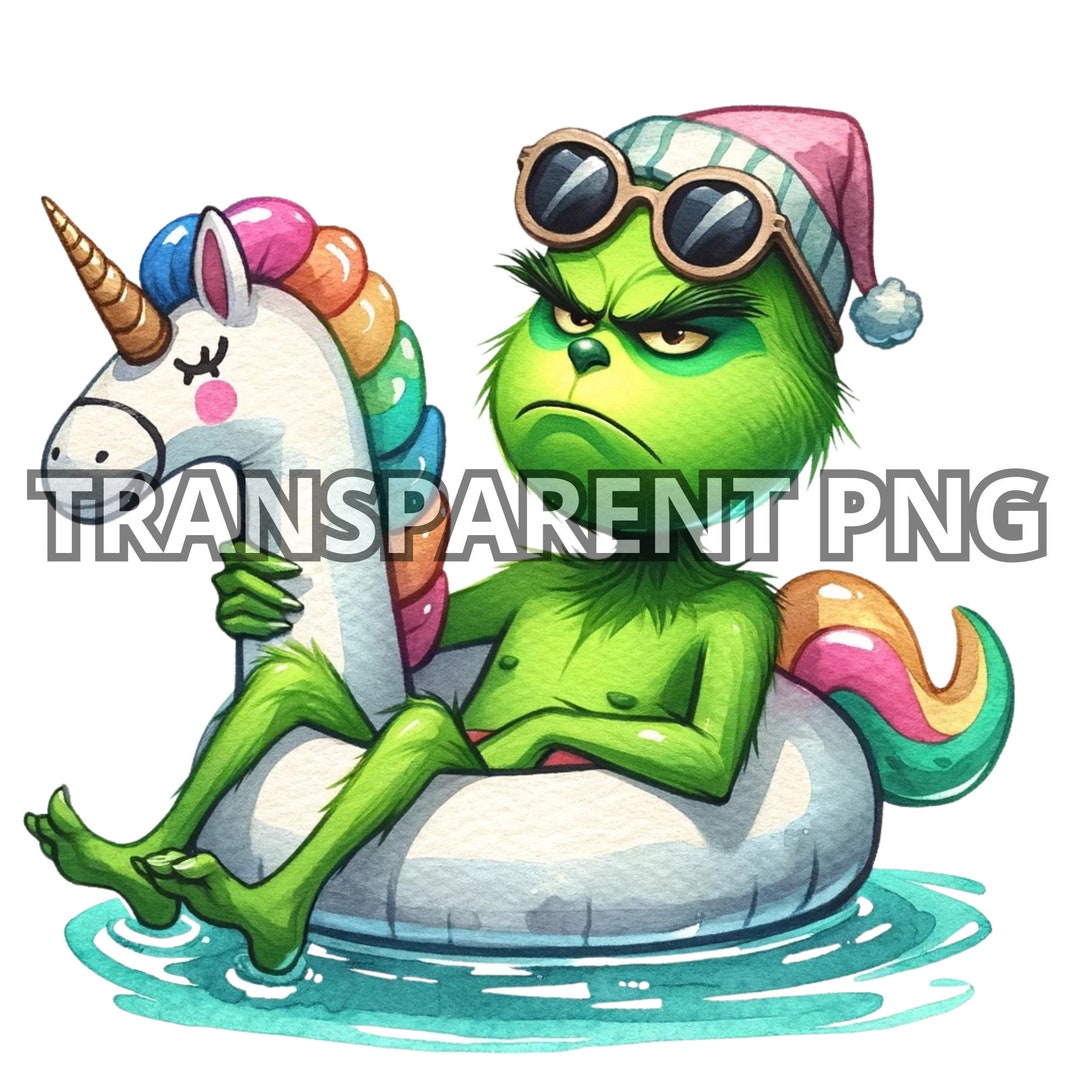 Summer Grinch Png, TRANSPARENT PNG, Happy Grinch Face, Boujee Grinch ...