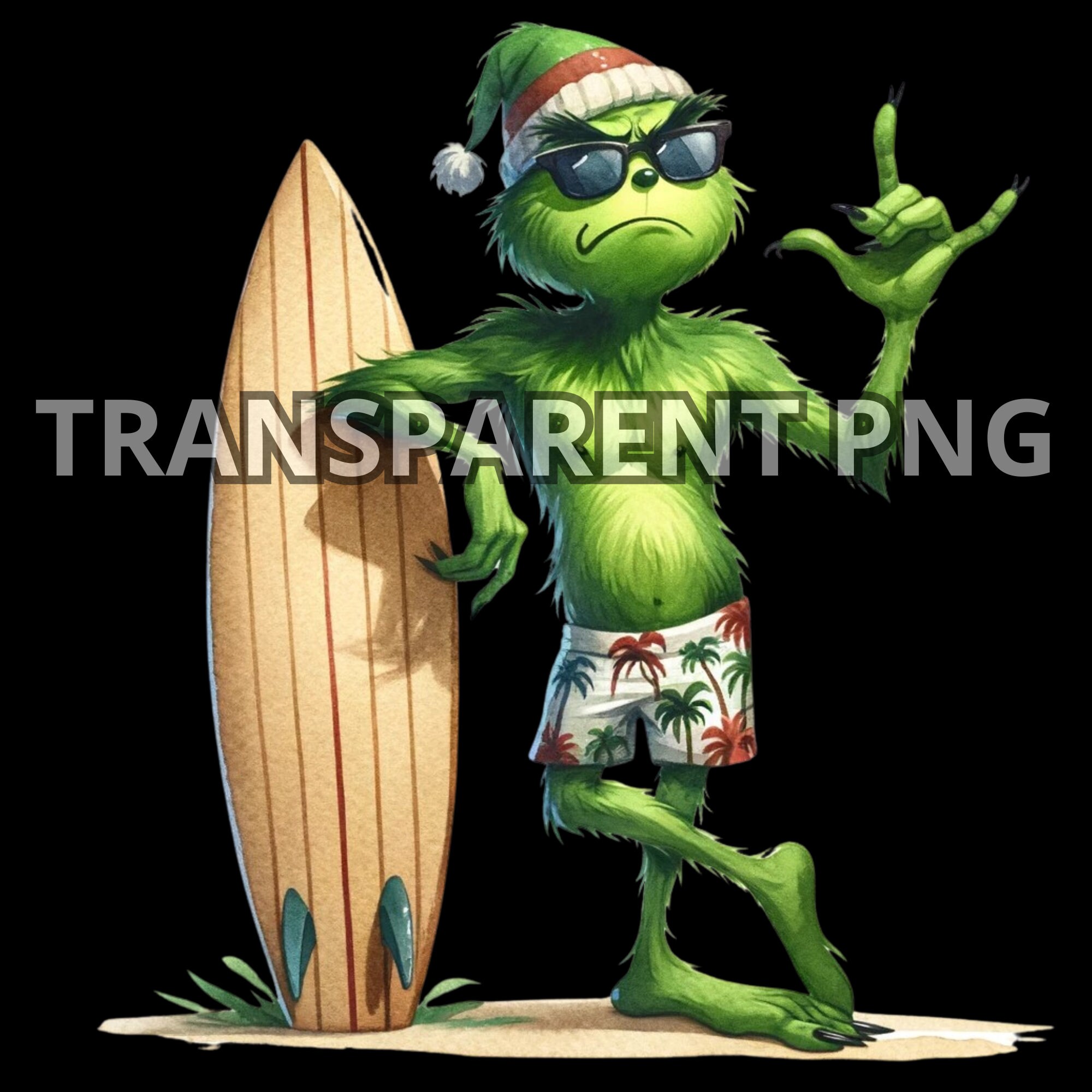 Summer Grinch Png, TRANSPARENT PNG, Bougie Grinch Png, Boujee Grinch ...