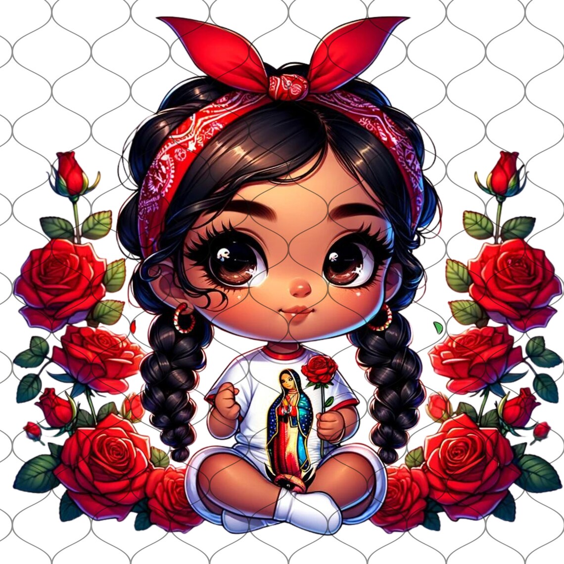 Chibi Cute Latina Baby Girl Png, 12 Png, Latina Princess Clipart ...