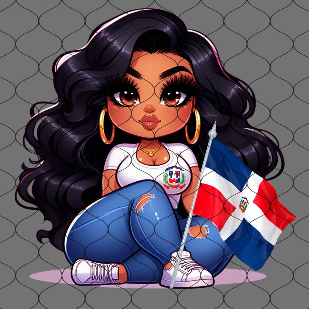 Curvy Dominican Republic Queen Png, TRANSPARENT PNG, Plus Size ...
