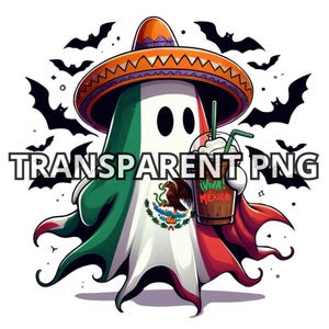 Cute Halloween Mexican Ghost Clipart, TRANSPARENT PNG, Mexico Png ...