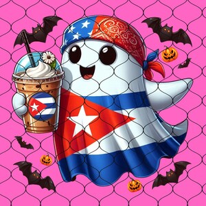 Cute Halloween Cuban Ghost Clipart, TRANSPARENT PNG, Cuba Png, Cuba ...