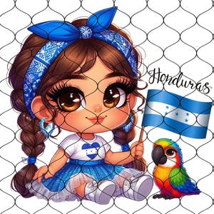 Chibi Super Cute Honduran Baby Girl Png, 20 Png, Honduras Girl Png ...
