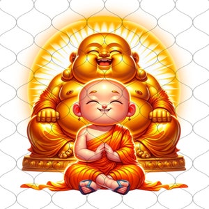 Chibi Cute Monk, 20 TRANSPARENT PNG, Monk Clipart, Buddha Png ...
