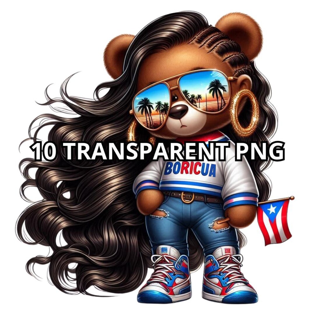 Cute Puerto Rican Female Teddy Bear Png, 10 TRANSPARENT PNG, Puerto ...