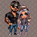 Chibi Chicano Couple Clipart, TRANSPARENT PNG, Latin Couple Png, Love ...