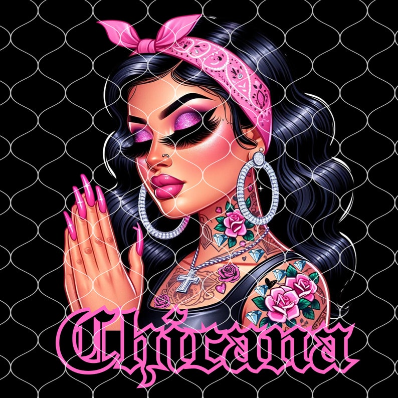 Chicana Clipart, TRANSPARENT PNG, Chicano Woman Png, Latina Woman Png ...