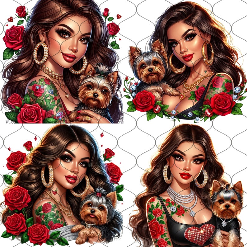 Yorkie Mom Png, 20 Png, Yorkshire Terrier Clipart, Yorkie Mom Png, Yorkie Png, Latina Woman Png ...