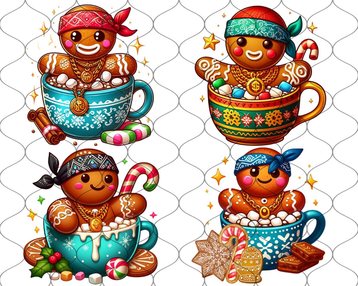 Chicano Gingerbread Man, 25 Png, Chicano Png, Latino Png, Gingerbread ...