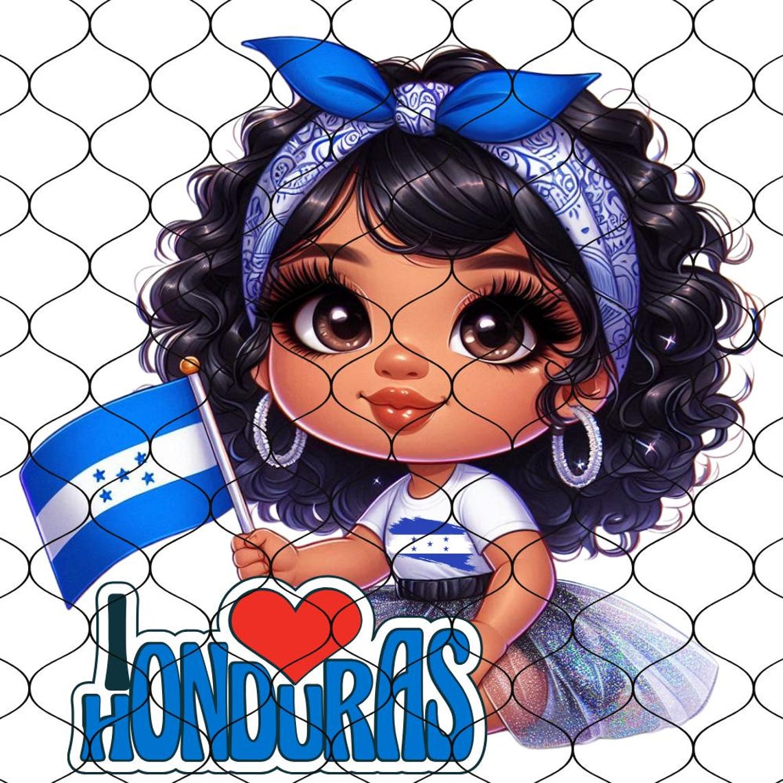 Chibi Super Cute Honduran Baby Girl Png, 20 Png, Honduras Girl Png ...