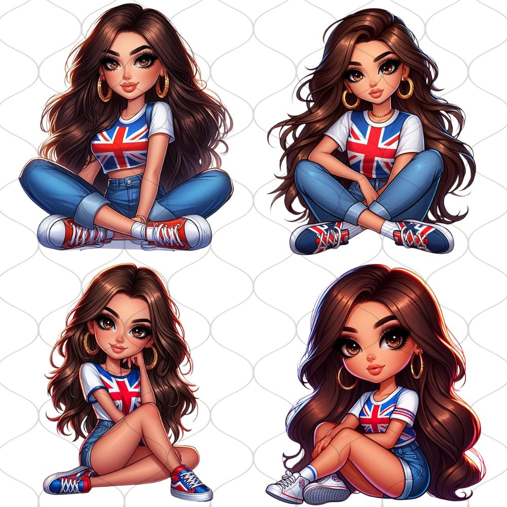 25 Gorgeous Chibi British Brown Hair Girl Png, Chibi Girl Png, Chibi ...