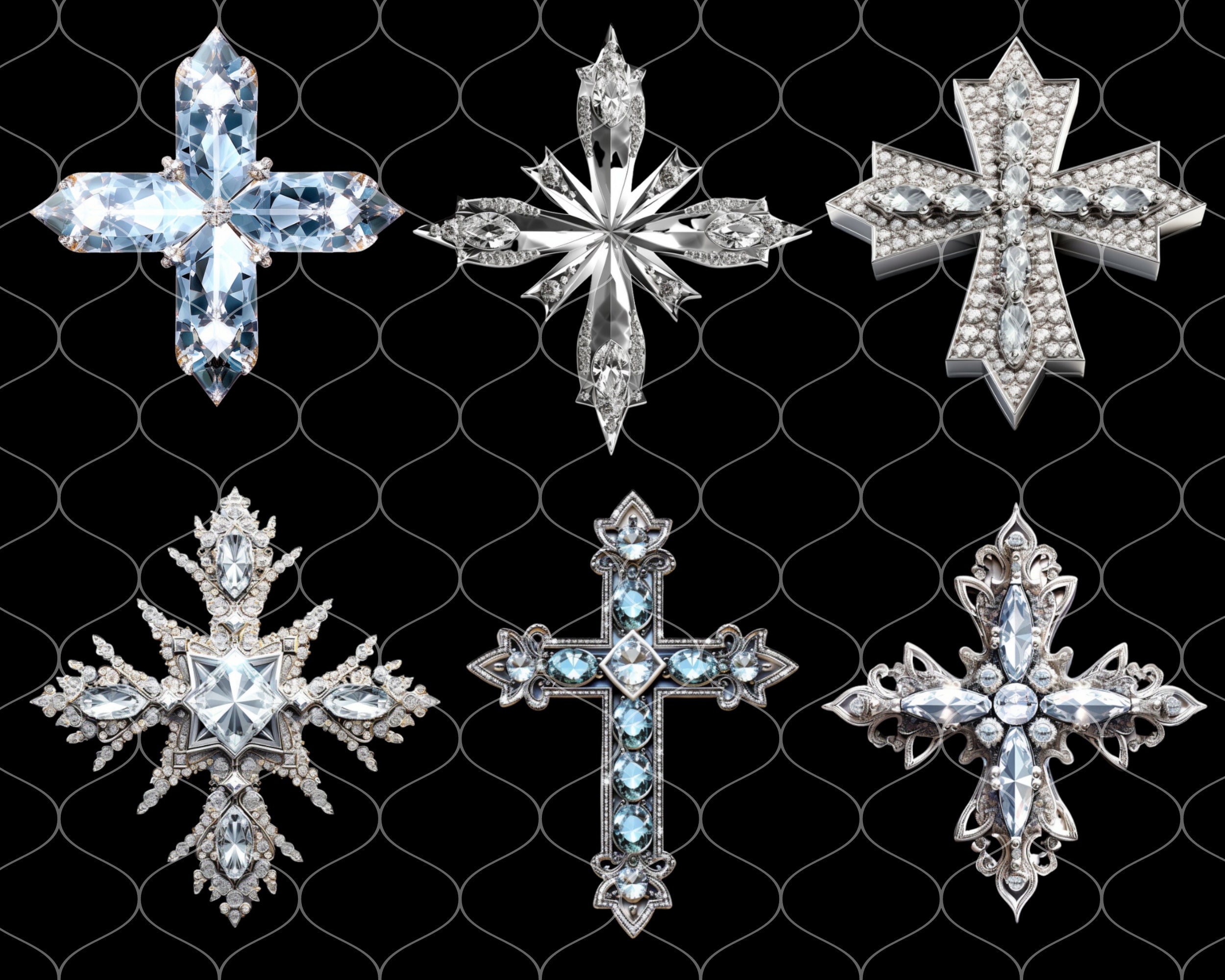 Diamond Cross, 30 Png, Cross Clipart, Christian Cross Clipart, Cross ...