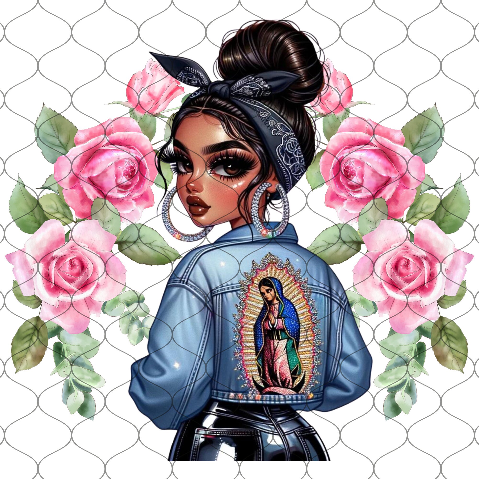 Gorgeous Chicana Png, 12 Png, Chicano Woman Png, Latina Woman Png ...