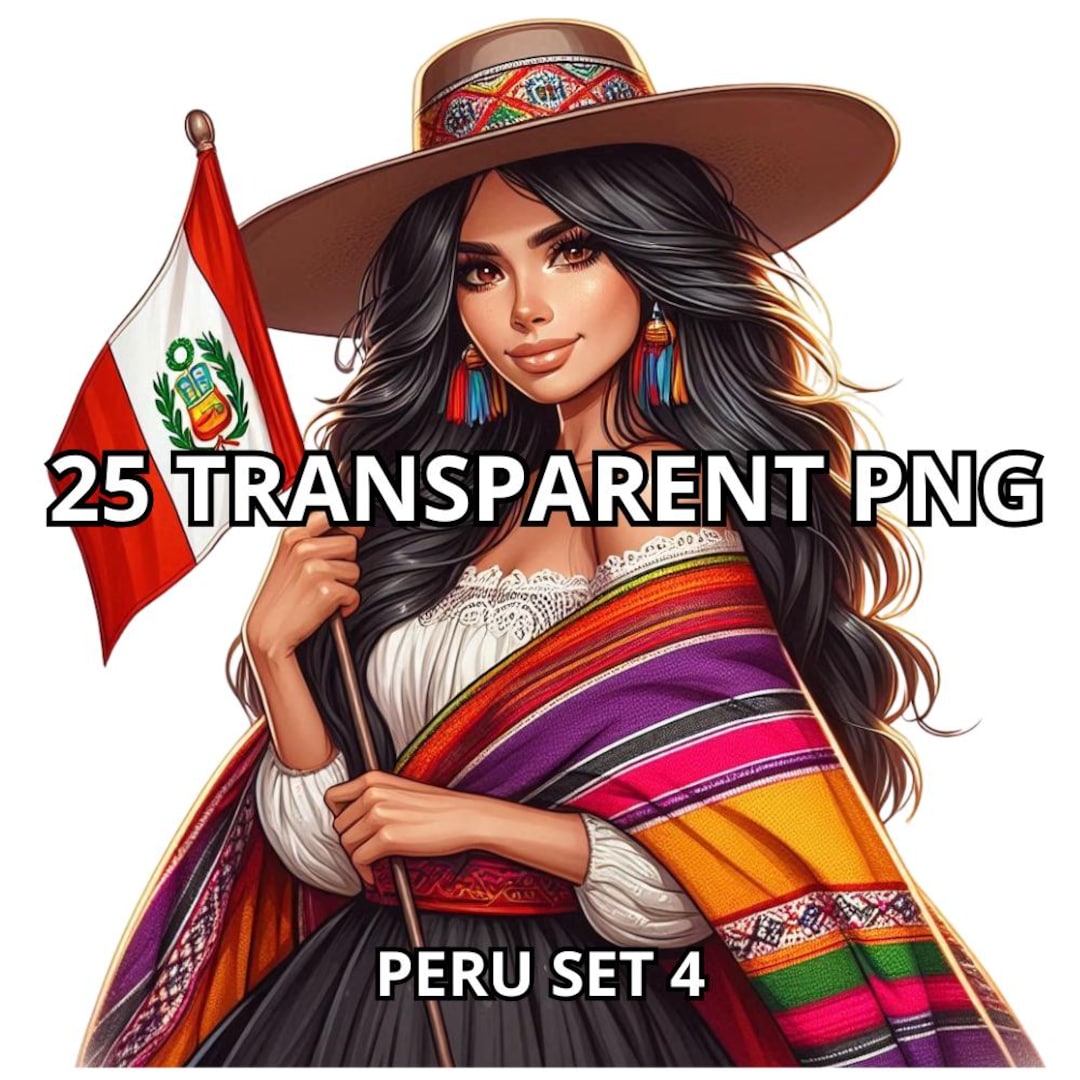 25 Gorgeous Peruvian Girl Clipart Set 4, Peru Png, Peru Clipart ...