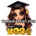 Chibi Beautiful Girl Graduation Png,transparent PNG, Class of 2024 Png ...