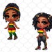 Chibi Rasta Beauty, 20 PNG, Curvy Chibi African American Woman,hot ...
