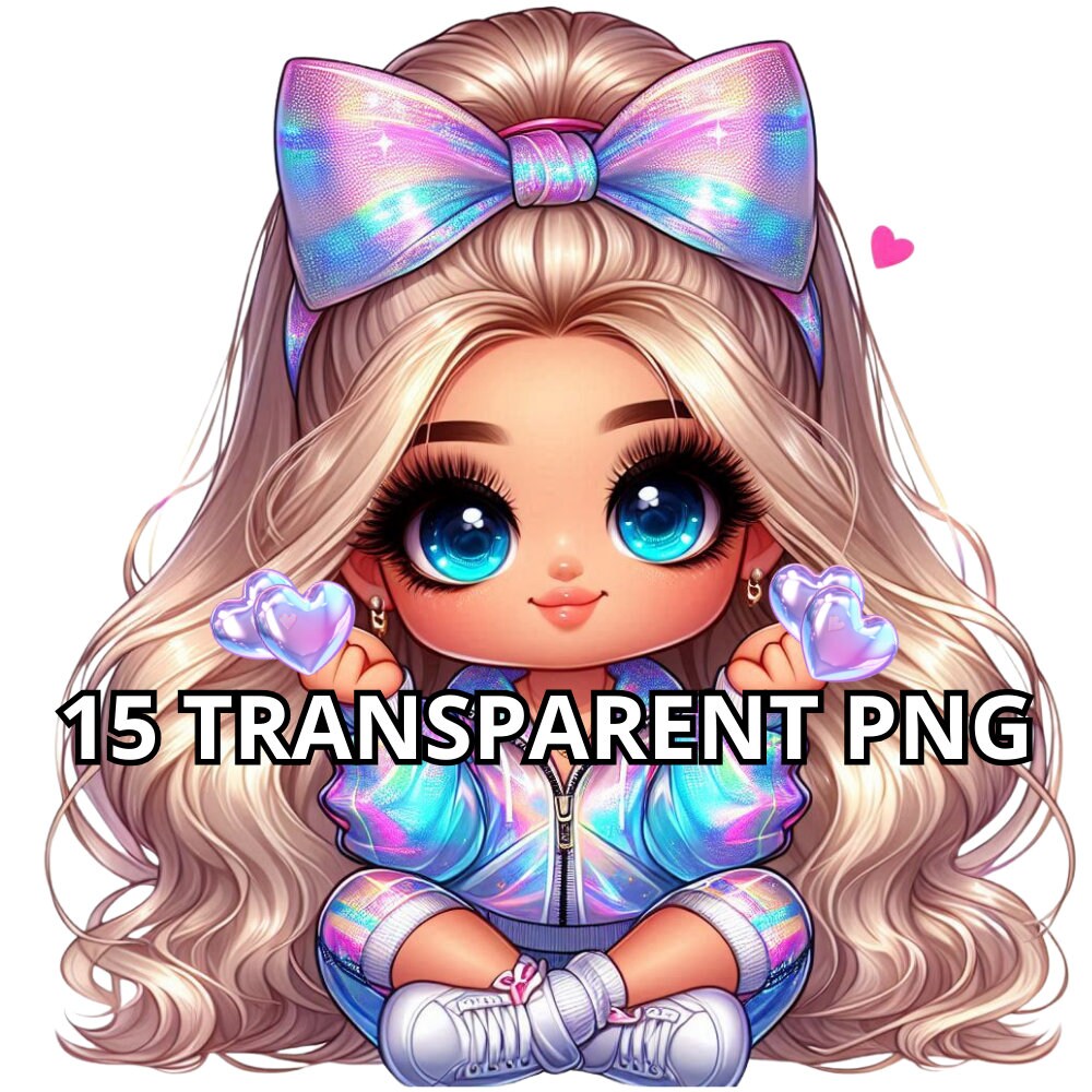 Cute Chibi Blonde Baby Girl Png, 15 Png, Chibi Girl Clipart,chibi Girl ...