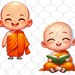 Chibi Cute Monk, 20 TRANSPARENT PNG, Monk Clipart, Buddha Png ...
