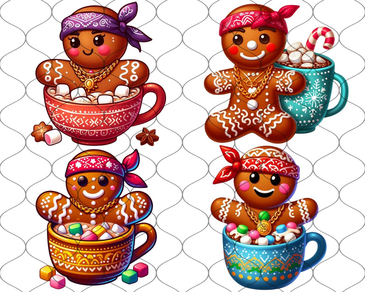 Chicano Gingerbread Man, 25 Png, Chicano Png, Latino Png, Gingerbread ...