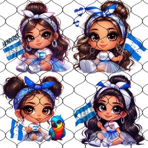 Chibi Super Cute Honduran Baby Girl Png, 20 Png, Honduras Girl Png ...
