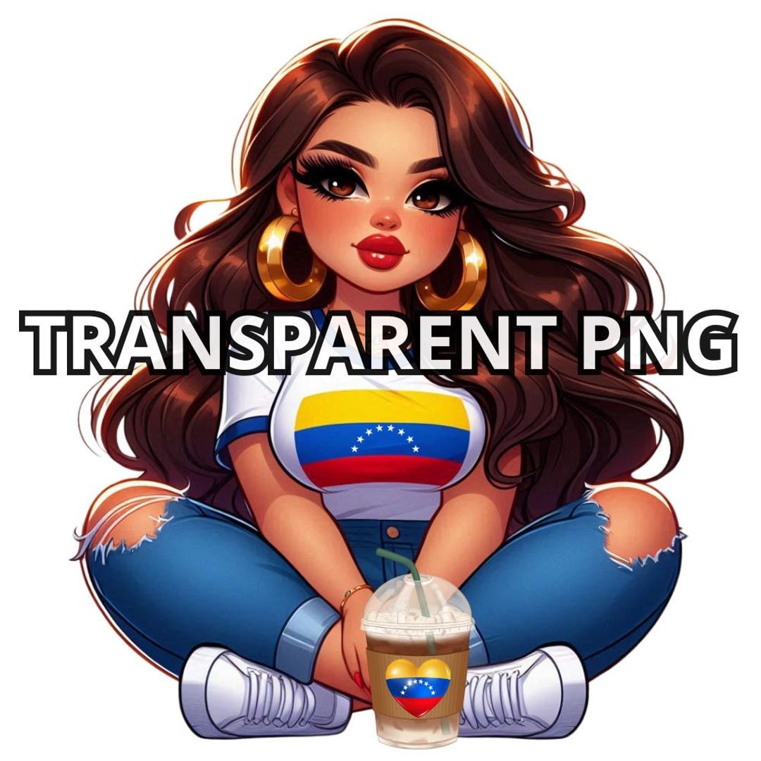 Curvy Venezuelan Girl Clipart, TRANSPARENT PNG, Venezuela Png ...