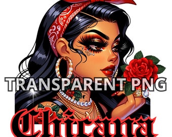 Cabrona Pero Cute, TRANSPARENT PNG, Chicana Clipart, Chicano Woman Png ...
