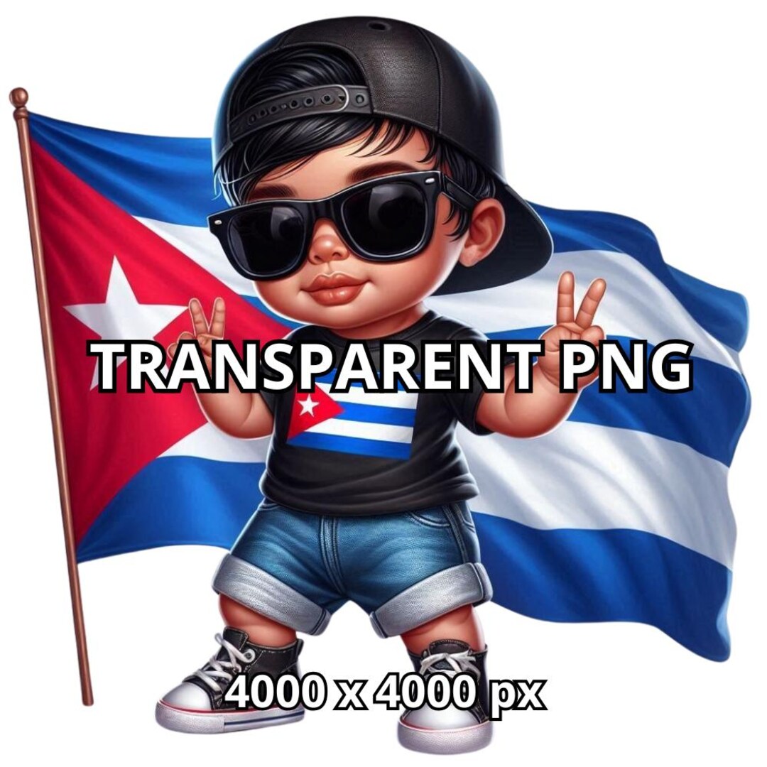 Chibi Cute Cuban Baby Boy Clipart, TRANSPARENT PNG, Cuban Boy Png, Cuba ...