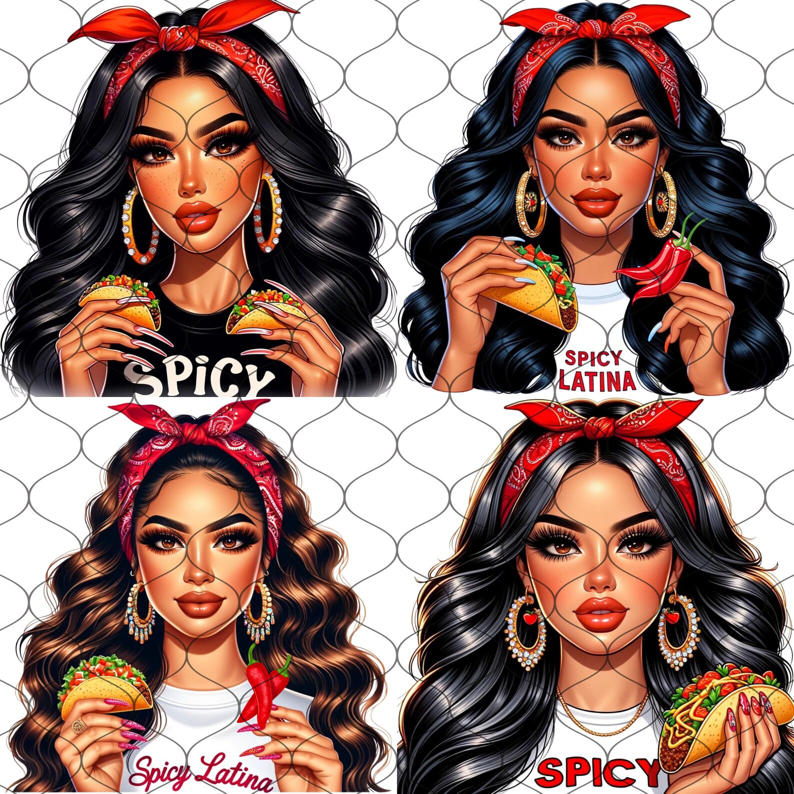 25 Spicy Latina Png,transparent PNG, Mexicana Png, Mexican Food, Taco ...
