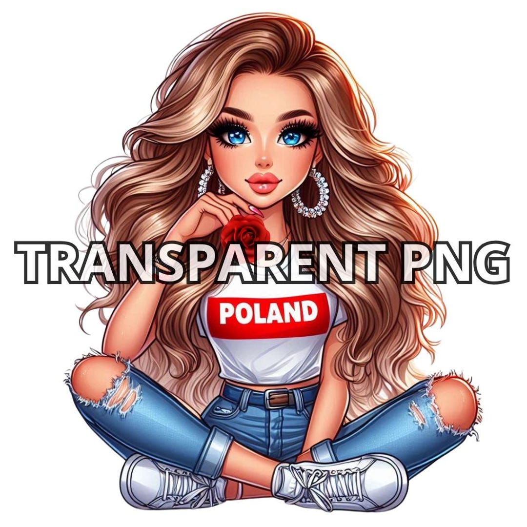 Gorgeous Polish Chibi Girl Png, TRANSPARENT PNG, Polish Girl Png ...