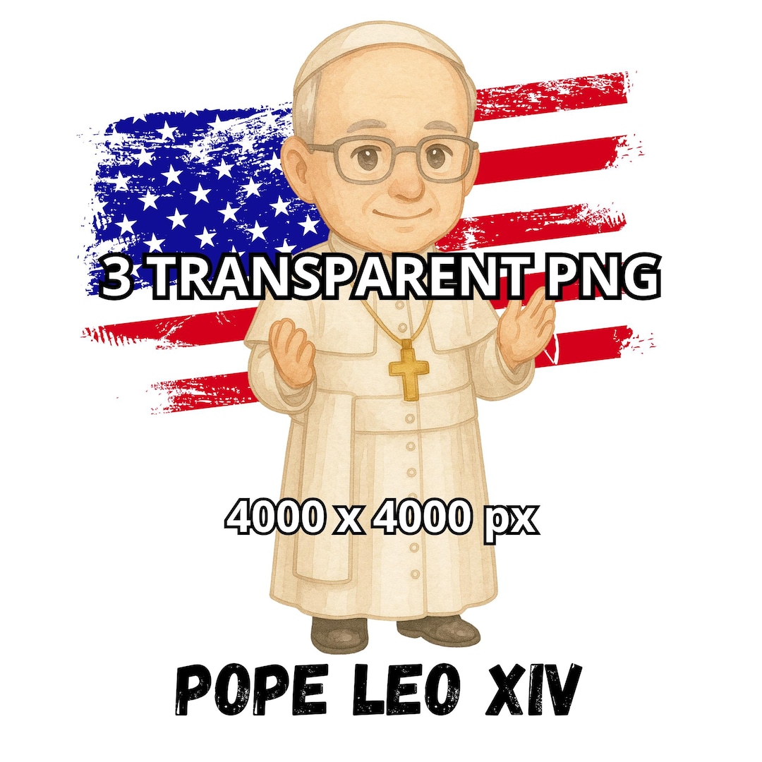 Pope Leo XIV Png,3 TRANSPARENT PNG, New Pope, Pope Clipart, Chibi Cute ...