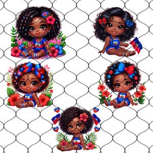 Chibi Cute Haitian Baby Girl Png,20 Png, Haitian Png, Haitian Baby Girl ...