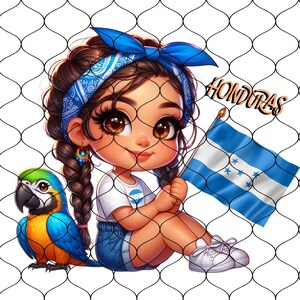 Chibi Super Cute Honduran Baby Girl Png, 20 Png, Honduras Girl Png ...