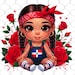 Chibi Cute Dominican Baby Girl Png, 15 Png, Dominican Republic, Chibi ...
