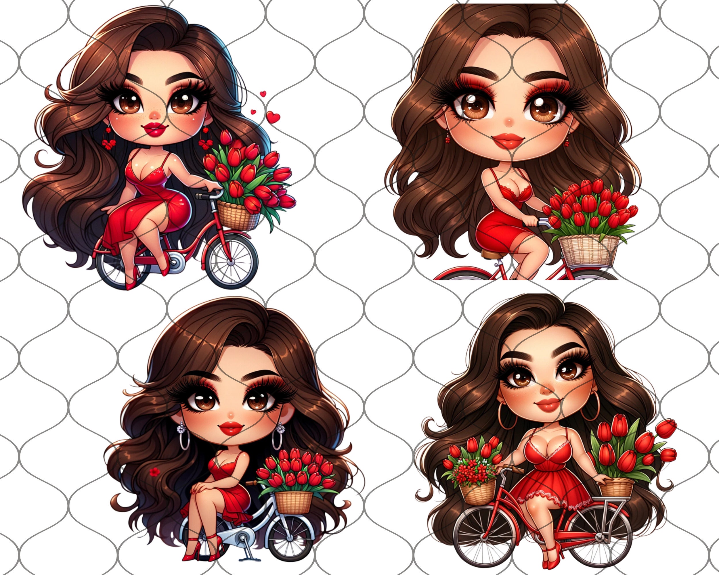 Chibi Spring Latina, 21 PNG, Chibi Hispanic Woman, Chibi Dolls Png ...