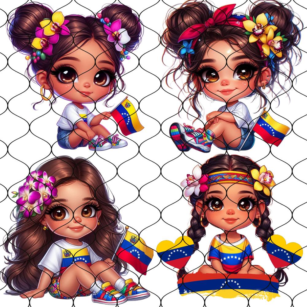 30 Chibi Cute Venezuelan Baby Girl Png, Venezuela Png, Venezolana Messy ...