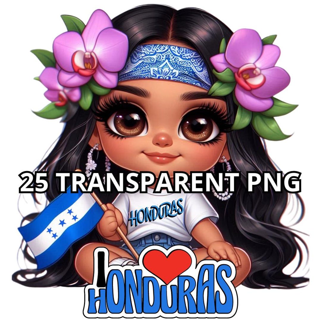 Chibi Super Cute Honduran Baby Girl Png, 25 Png, Honduras Girl Png ...