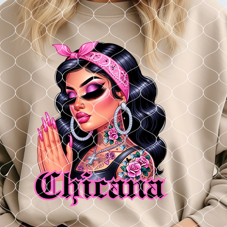 Chicana Clipart, TRANSPARENT PNG, Chicano Woman Png, Latina Woman Png ...