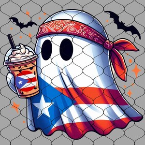 Cute Halloween Puerto Rican Ghost Clipart, TRANSPARENT PNG, Puerto Rico ...