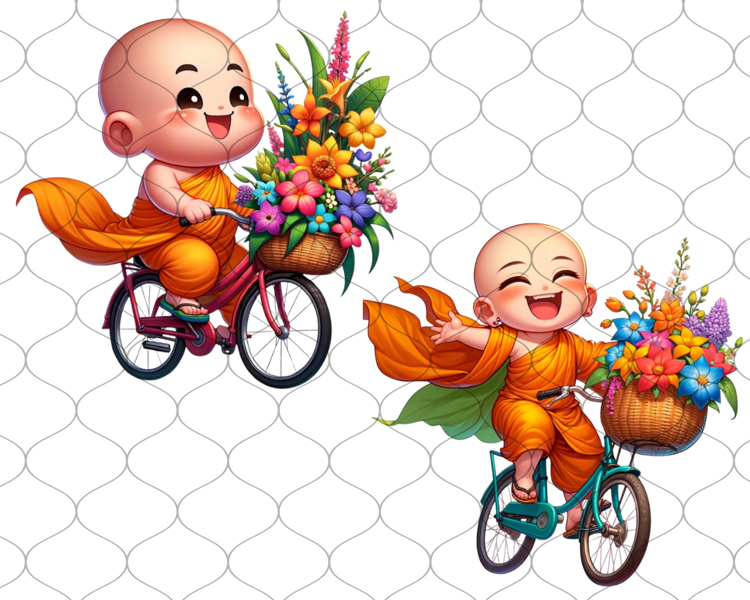 Chibi Cute Monk, 20 TRANSPARENT PNG, Monk Clipart, Buddha Png ...