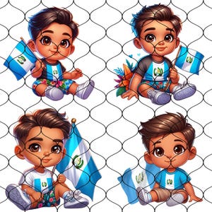 35 Chibi Cute Guatemalan Baby Boy Clipart, Guatemalan Boy Png ...