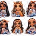 Chibi Cute Chicana Girl, 35 PNG, Chicana Clipart, Chibi Dolls Png ...
