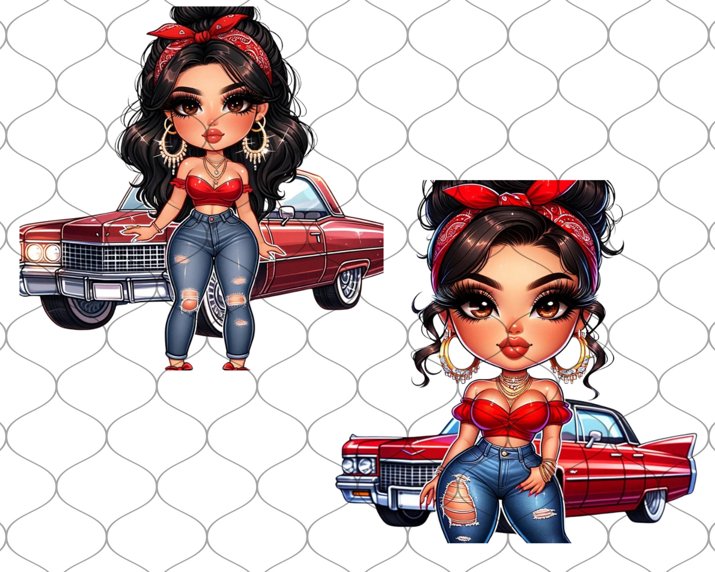 Chibi Chicana Chola, 20 PNG, Chicana Clipart, Chibi Dolls Png, Chibi ...