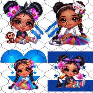 Chibi Super Cute Honduran Baby Girl Png, 25 Png, Honduras Girl Png ...