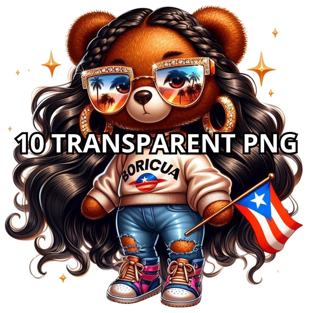Cute Puerto Rican Female Teddy Bear Png, 10 TRANSPARENT PNG, Puerto ...