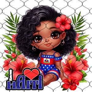 Chibi Cute Haitian Baby Girl Png,20 Png, Haitian Png, Haitian Baby Girl ...