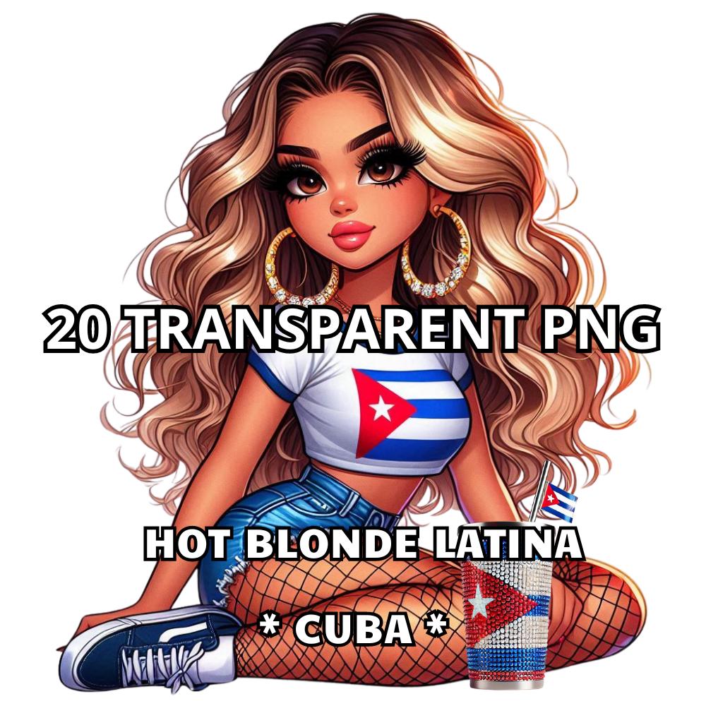 20 Hot Blonde Latina *cuba*, Gorgeous Cuban Girl Png, Cuba Png, Chibi ...