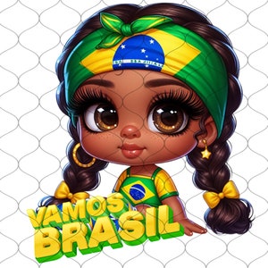 Chibi Cute Brazilian Baby Girl Png, 20 PNG, Brazil Clipart, Chibi Girl ...